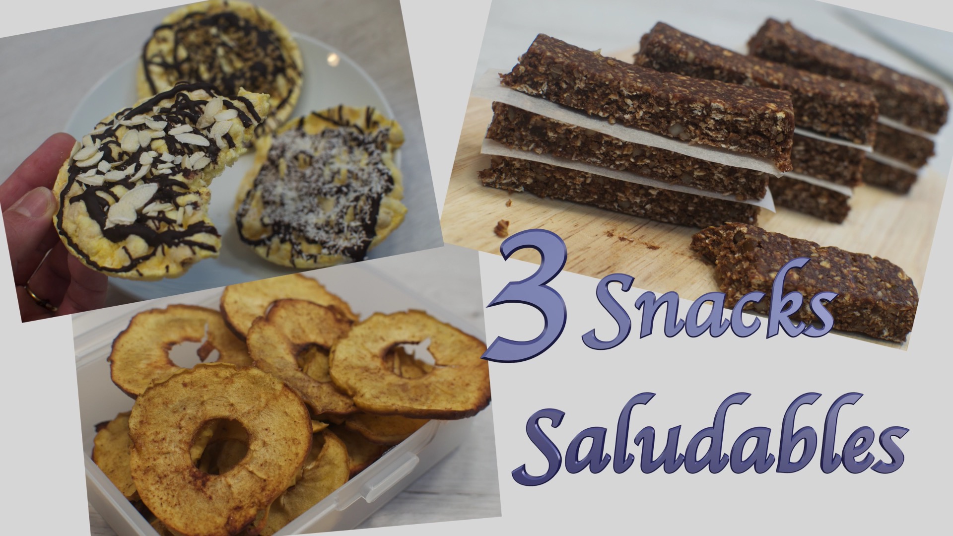 3 Snacks Saludables: Snacks de Chocolate, Snacks de Manzana y Barritas de Chocolate – Chef de mi ...